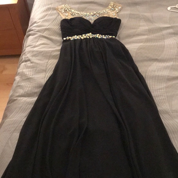 Party Time Formals | Dresses | Black Long Dress By Party Time | Poshmark
